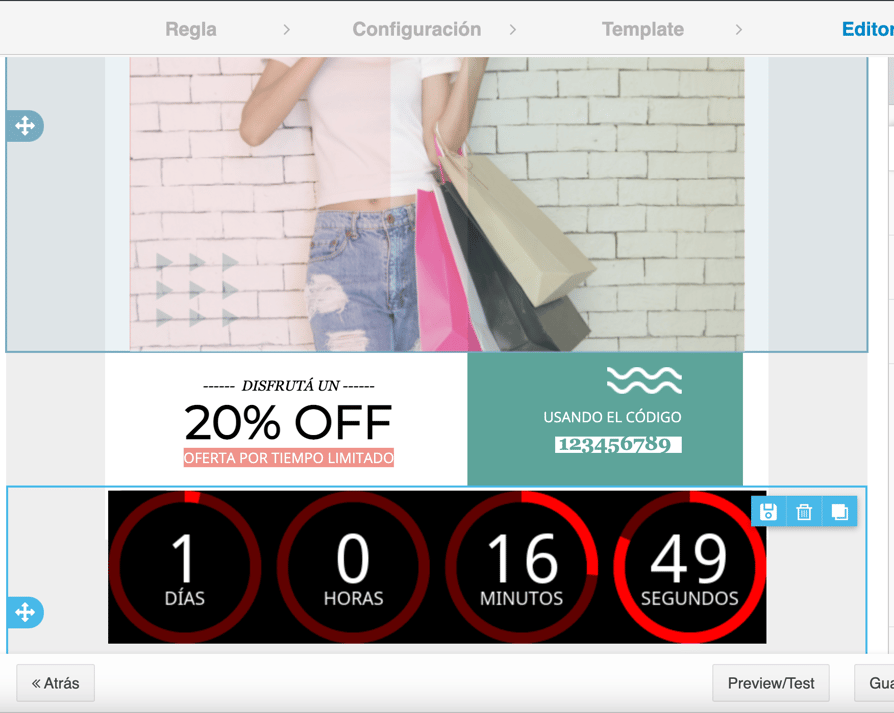 Función Cuenta Regresiva para Email Marketing